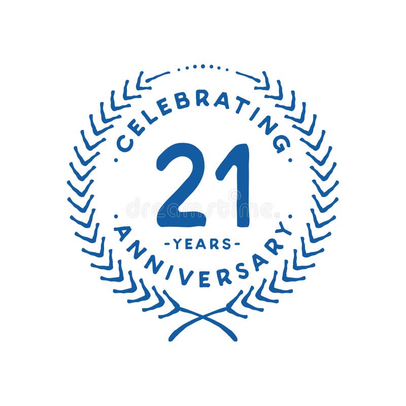 21 Years Design Template. 21st Vector and Illustration Stock Vector ...