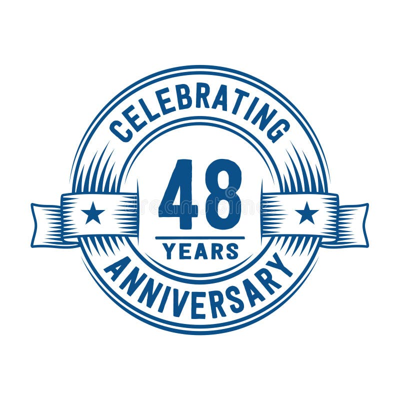 48 Years Anniversary Celebration Logotype. 48th Years Logo. Vector and ... 48 Years Anniversary Celebration Logotype. 48th Years Logo. Vector and ...