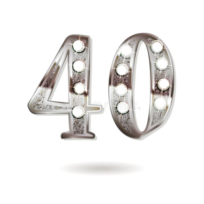 40th Silver Anniversary Logo with Laurel Wreath, Ribbon and Silver Ring ...