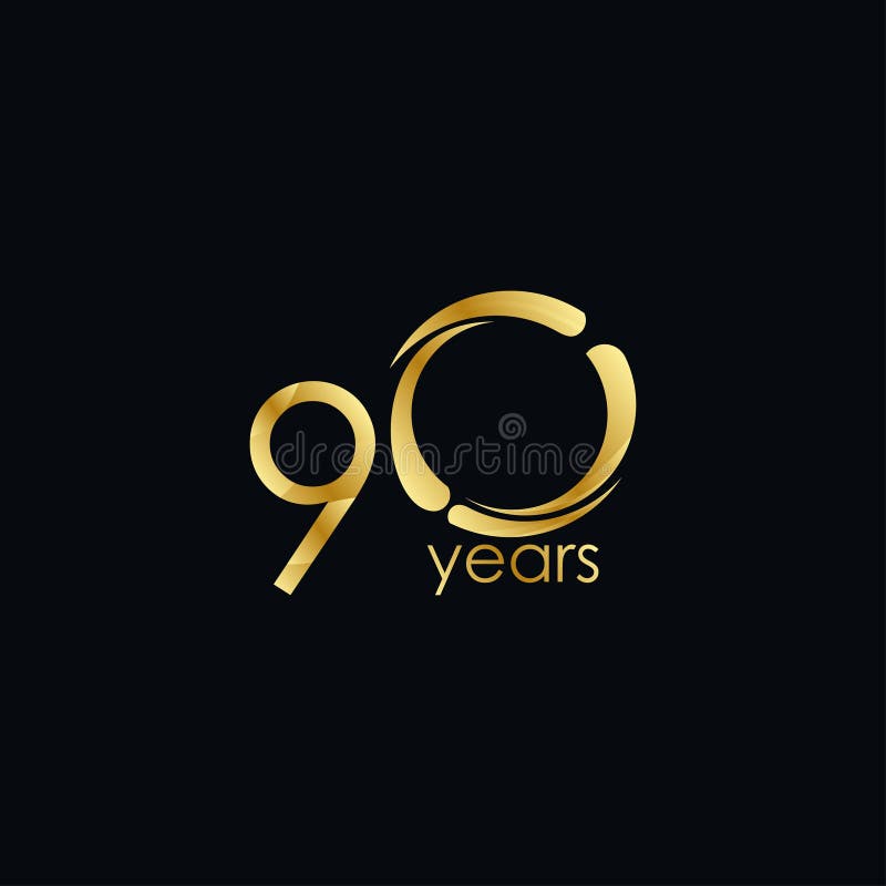 90 Year Text Gold Stock Illustrations – 432 90 Year Text Gold Stock ...