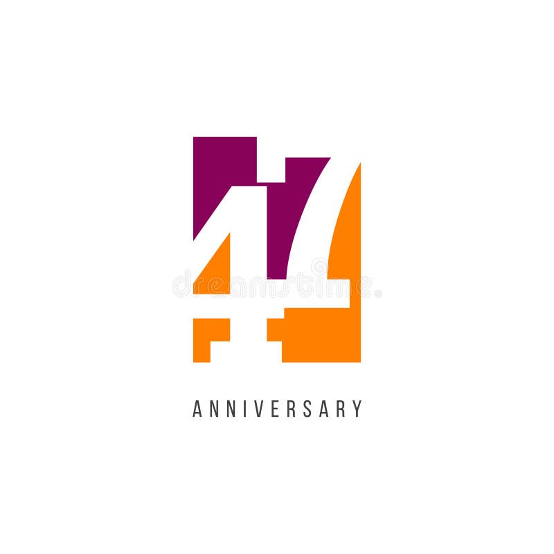 47 Years Anniversary Celebration Logo Vector Template Design ...
