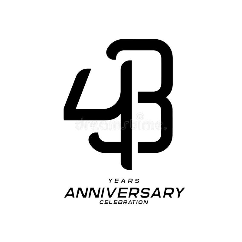 43rd Anniversary Symbol Stock Illustrations – 542 43rd Anniversary ...