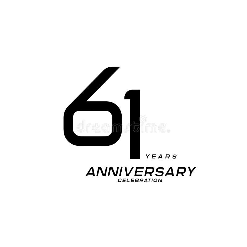 61st Anniversary Logo Stock Illustrations – 808 61st Anniversary Logo ...