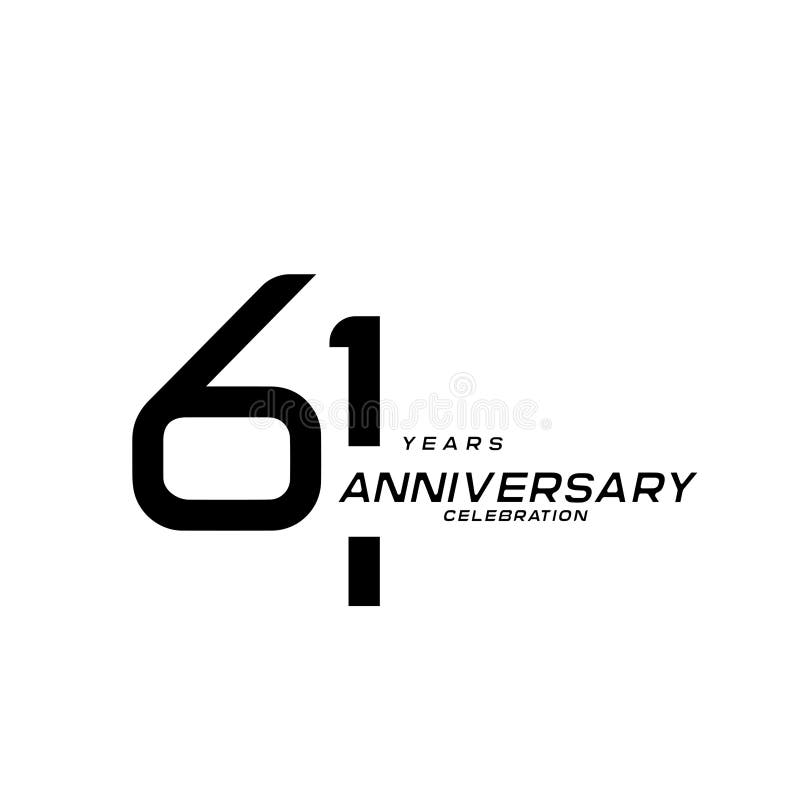 61st Anniversary Logo Stock Illustrations – 808 61st Anniversary Logo ...