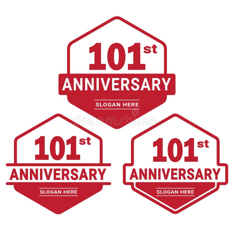 101 Years Anniversary Celebration Logotype. 101st Anniversary Logo ...