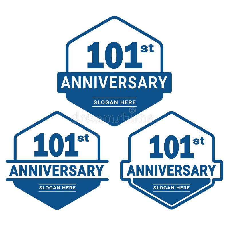 101 Years Anniversary Celebration Logotype. 101st Anniversary Logo ...