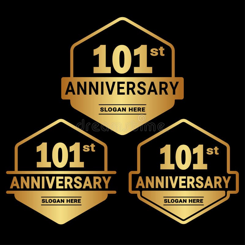 101 Years Anniversary Celebration Logotype. 101st Anniversary Logo ...