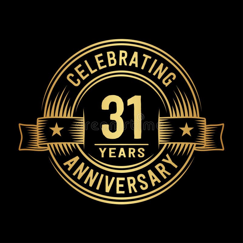 Logo 31st Anniversary Celebration Isolated in Red Hexagon Shape and Red ...