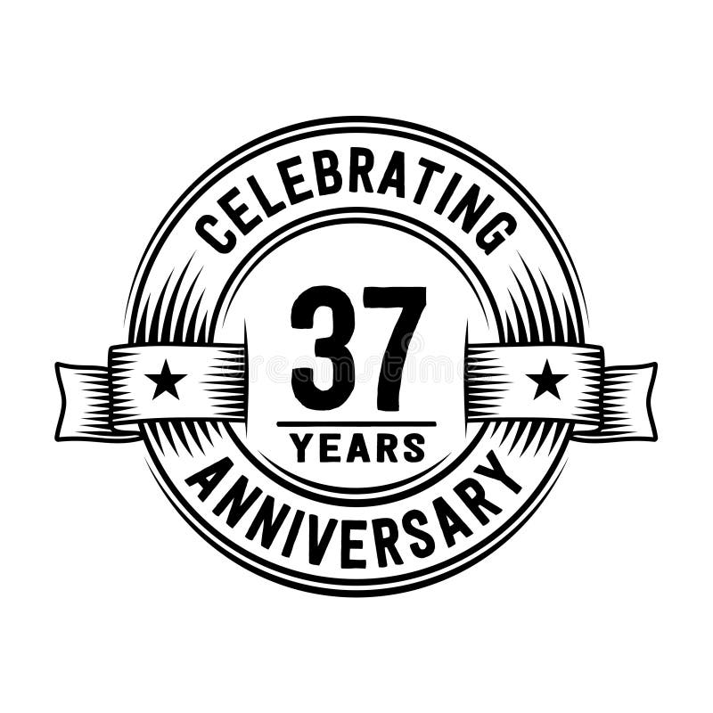 Wedding Anniversary 37 Years Stock Illustrations – 263 Wedding ...