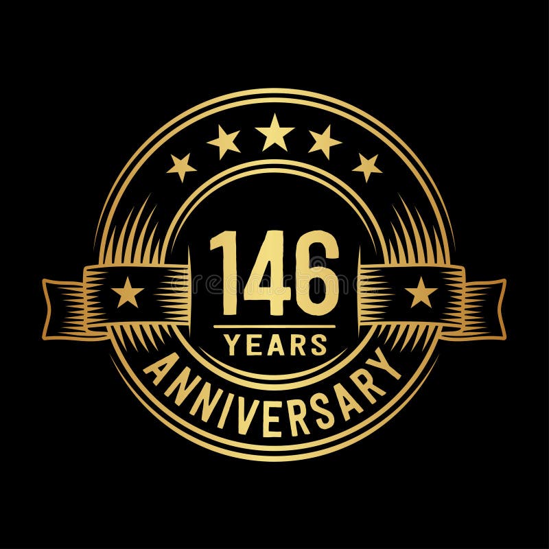 146 Years Anniversary Celebration Logotype. 146th Years Logo. Vector ...
