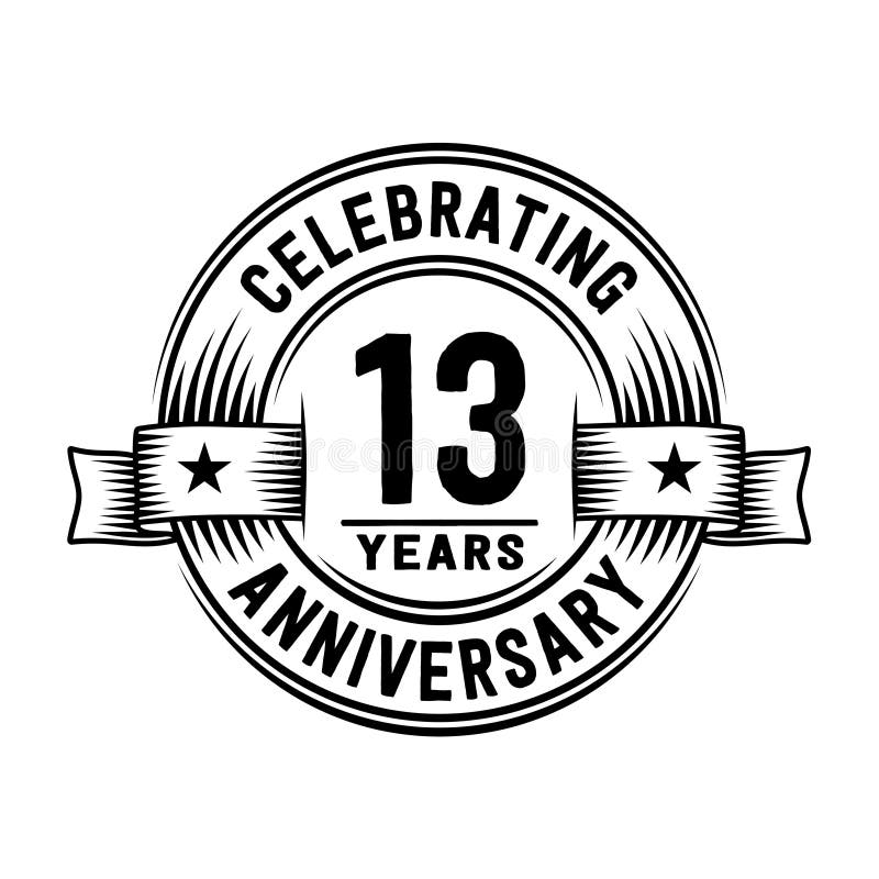 Celebrating 13 Years Business Badge Stock Illustrations – 140 ...