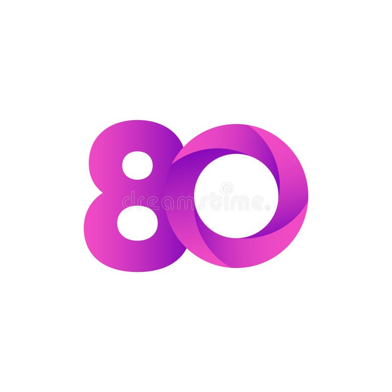 Purple 80th Birthday Stock Illustrations – 30 Purple 80th Birthday ...
