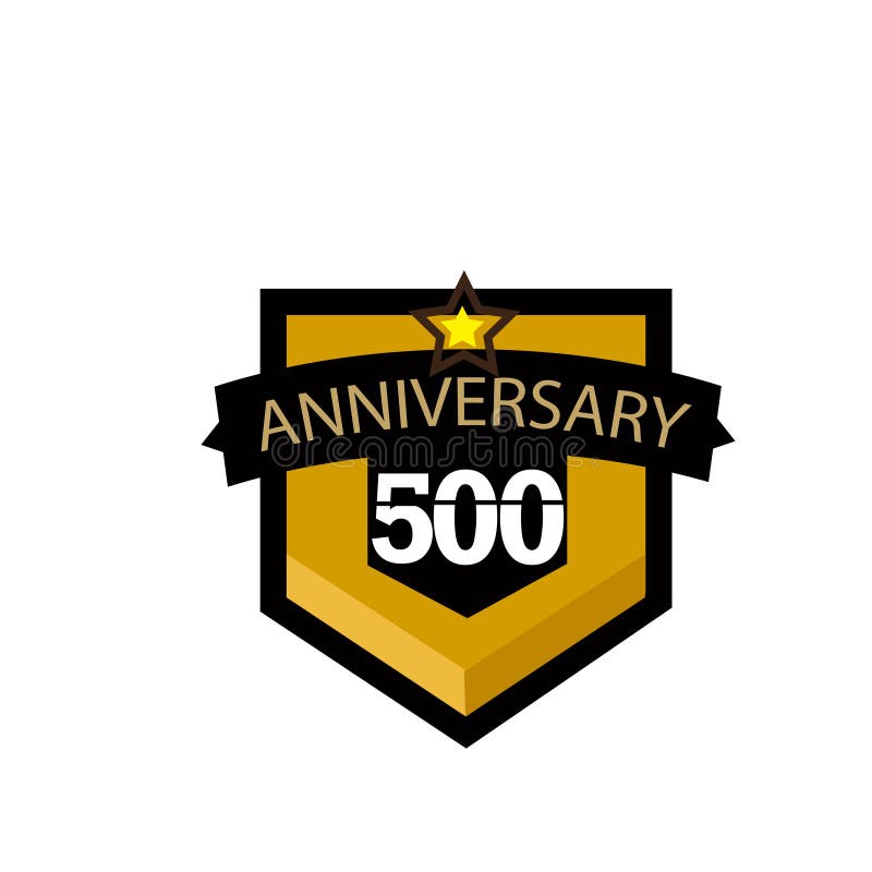 500 Years Anniversary Celebration - VECTOR ILLUSTRATION Stock Vector ...