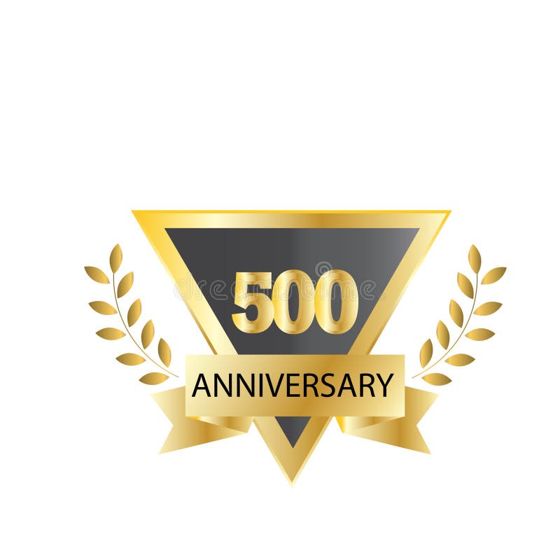 500 Years Anniversary Celebration - VECTOR ILLUSTRATION Stock Vector ...