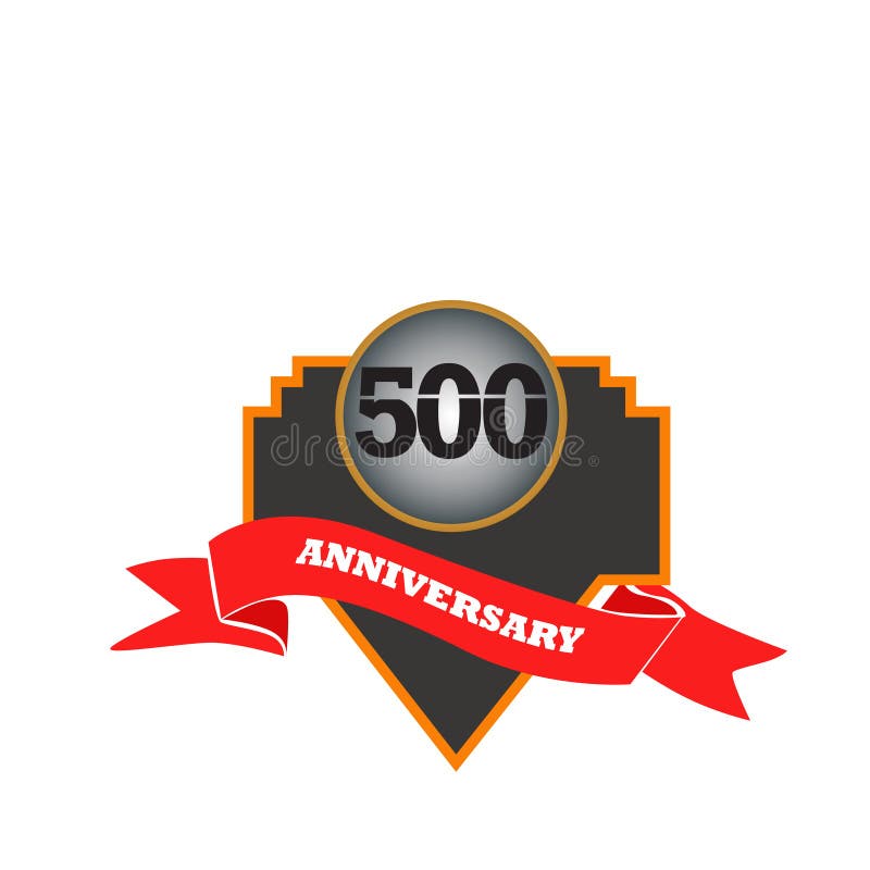 500 Years Anniversary Celebration - VECTOR ILLUSTRATION Stock Vector ...
