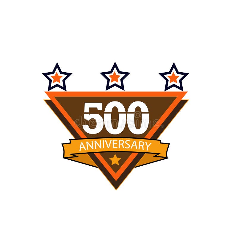 500 Years Anniversary Celebration - VECTOR ILLUSTRATION Stock Vector ...