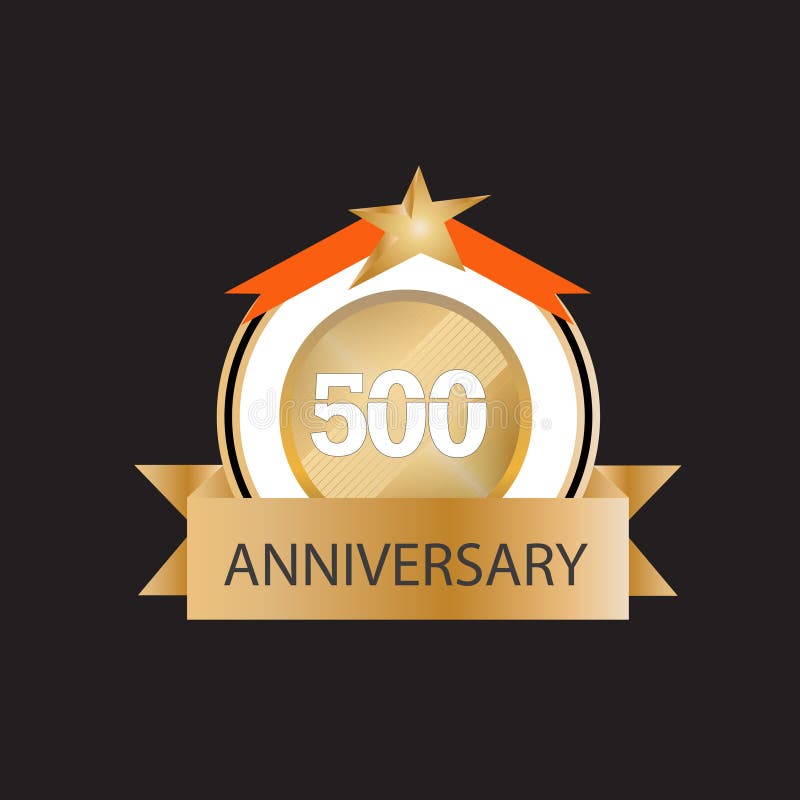 500 Years Anniversary Celebration - VECTOR ILLUSTRATION Stock Vector ...