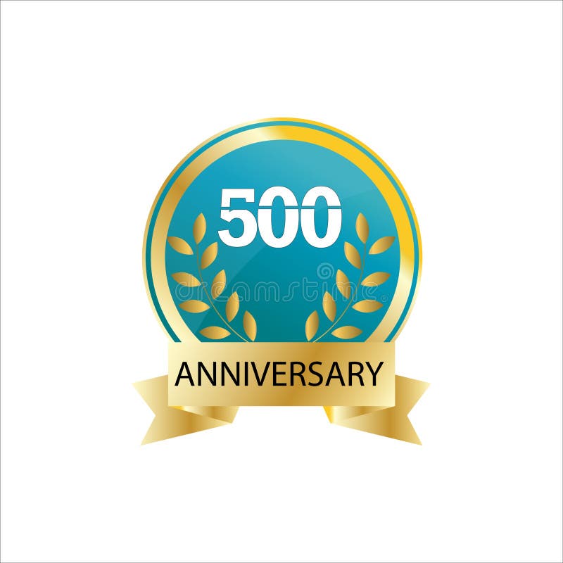 500 Years Anniversary Celebration - VECTOR ILLUSTRATION Stock Vector ...