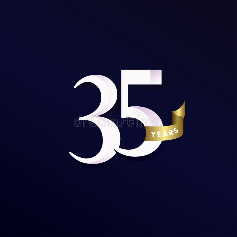 35 Years Anniversary Celebration Stock Illustrations – 1,643 35 Years ...