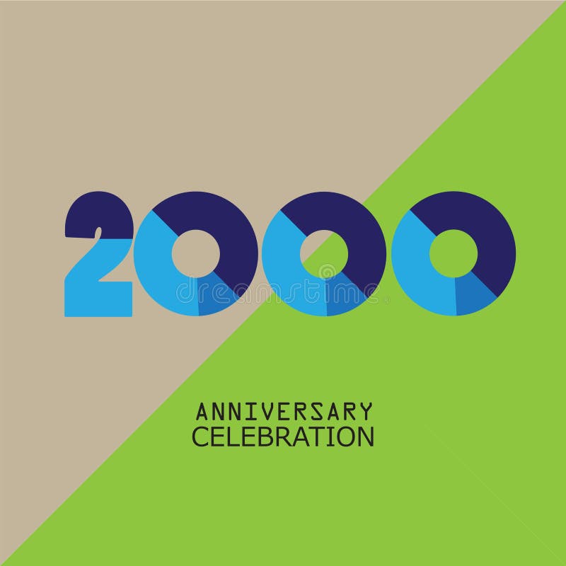 2000 Years Anniversary Celebration Vector Template Design Illustration ...