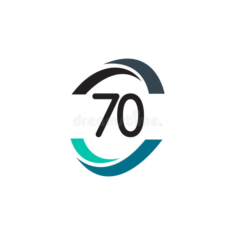 70 Years Anniversary Celebrations Vector Template Design Illustration ...