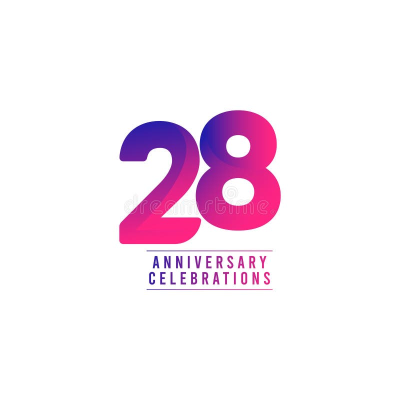 Celebrating 28 Years Stock Illustrations – 253 Celebrating 28 Years ...