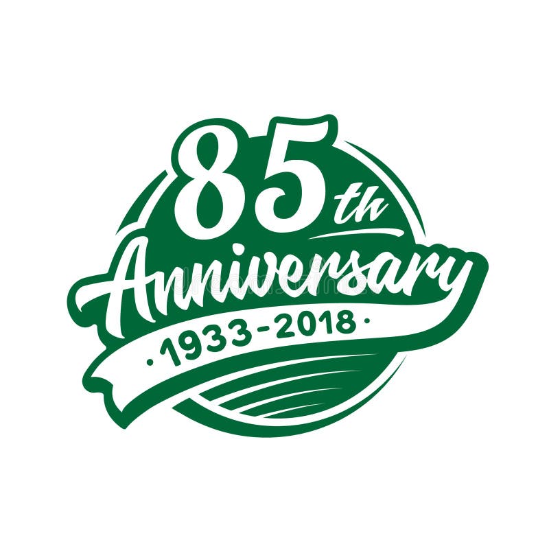 85 Years Anniversary Design Template. Vector and Illustration. 85th ...