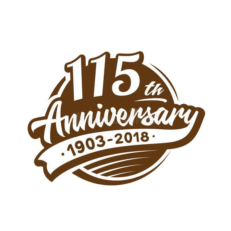 115 Years Anniversary Design Template. Vector and Illustration. 115th ...