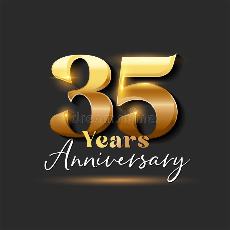 35 Anniversary Gold Stock Illustrations – 522 35 Anniversary Gold Stock ...