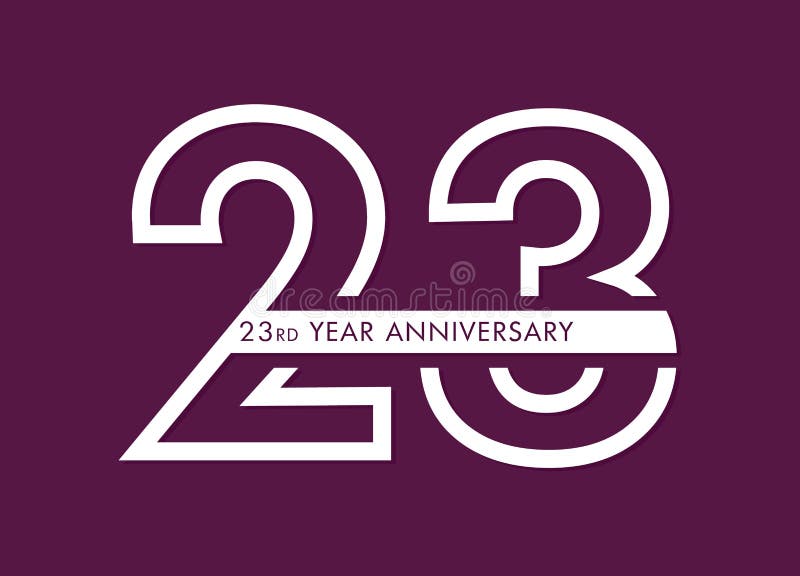 23 Years Anniversary Image Vector, 23rd Anniversary Celebration ...