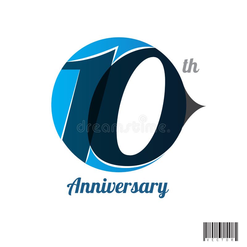 10 Years Anniversary Logo and Symbol Design Stock Vector - Illustration ...