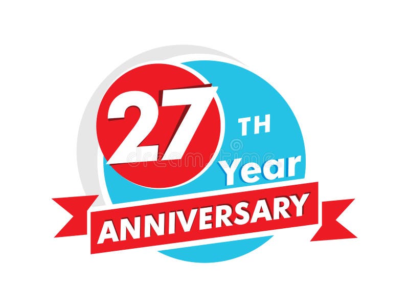 27 Years Anniversary Logotype. Celebration 27th Anniversary Celebration ... 27 Years Anniversary Logotype. Celebration 27th Anniversary Celebration ...
