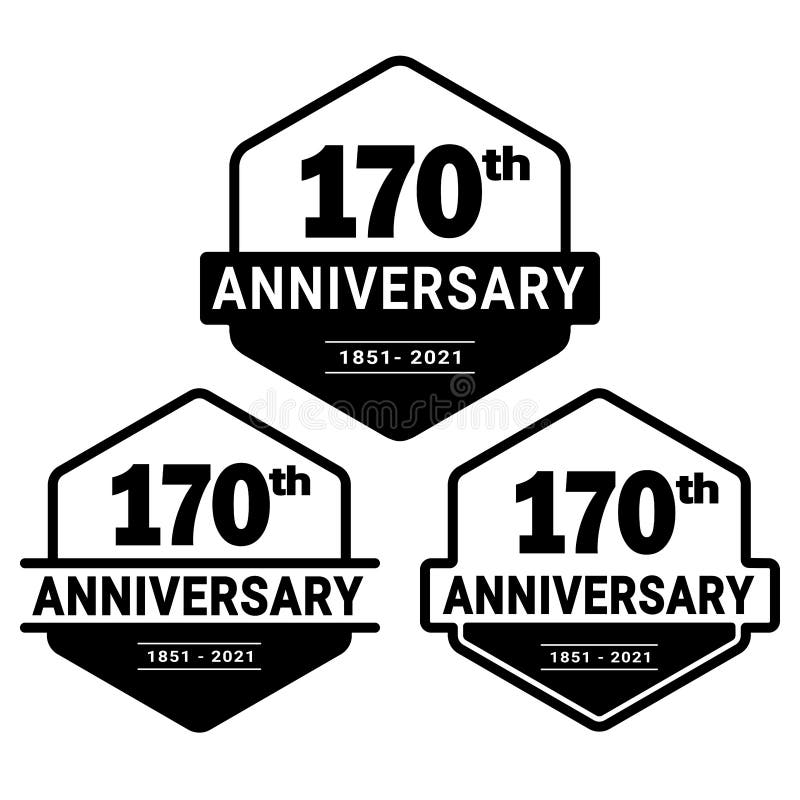170 Years Anniversary Celebration Logotype. 170th Anniversary Logo ...