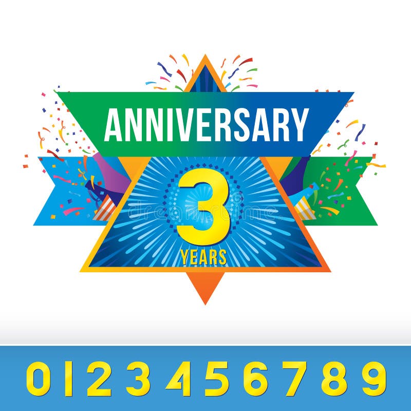 3 Year Anniversary Stock Illustrations – 1,892 3 Year Anniversary Stock ...