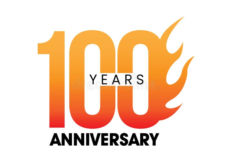 100 Years Anniversary Tag Design Template Stock Vector - Illustration ...