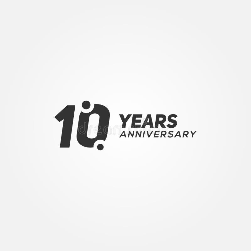 10 Years Anniversary Vector Design Stock Vector - Illustration of ...