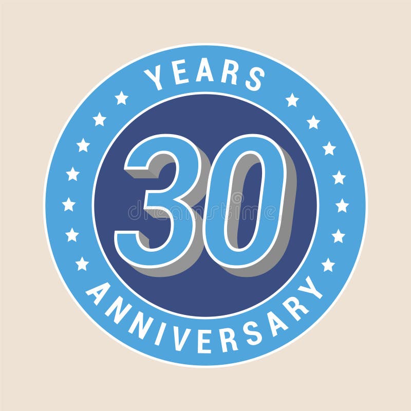 Blue 30 Years Stock Illustrations – 464 Blue 30 Years Stock ...