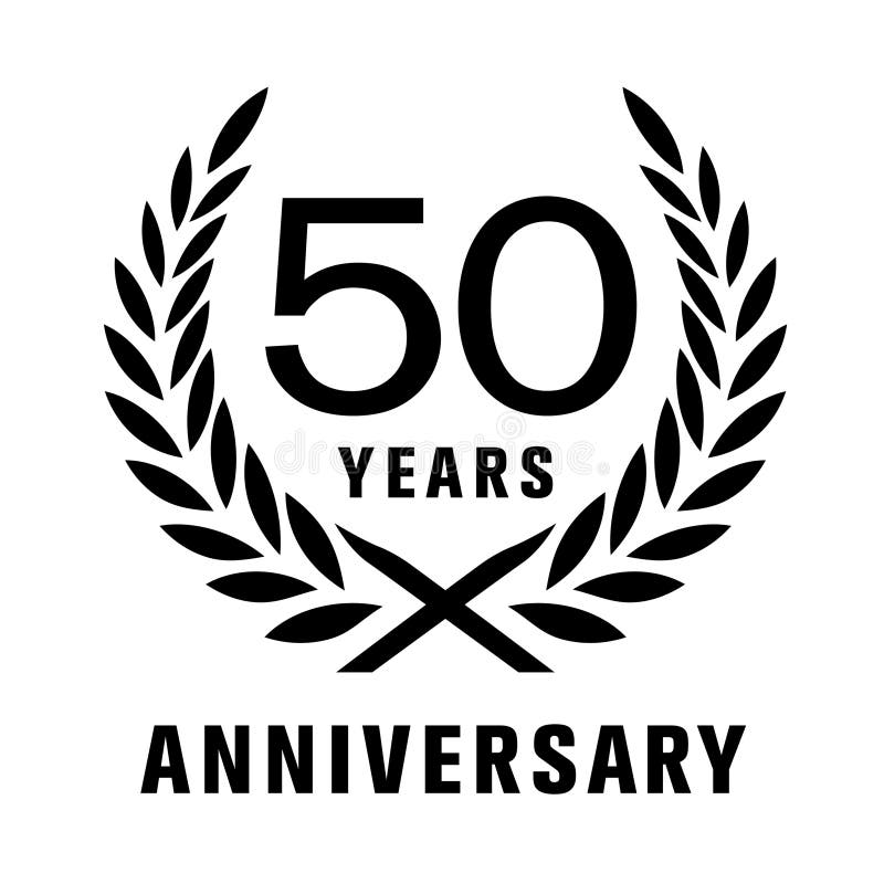 50 Years Anniversary Vector Icon, Logo. Design Element with Graphic ...