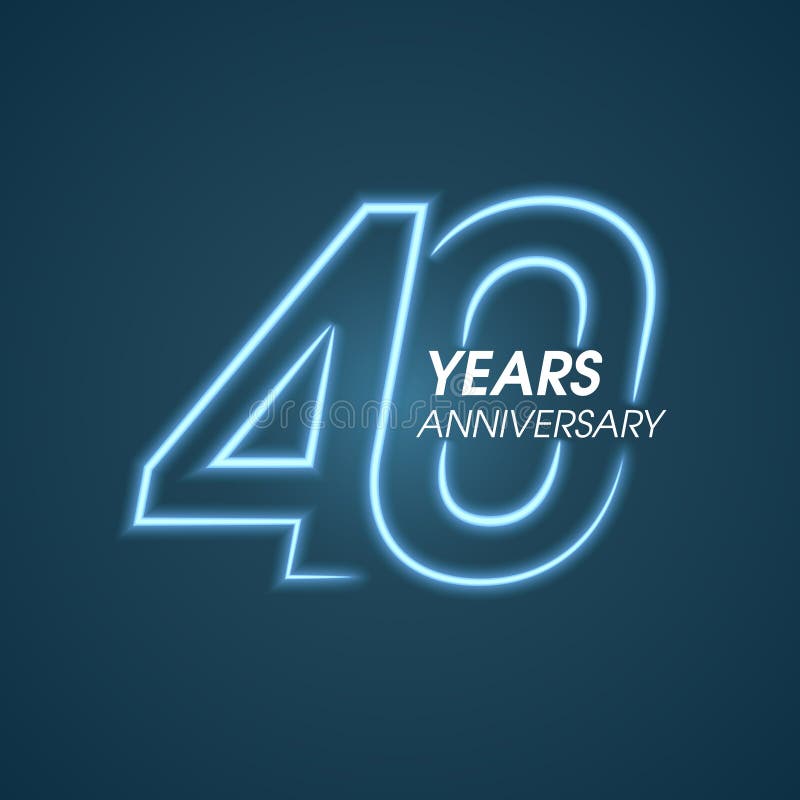 40 Years Square Logo Stock Illustrations – 28 40 Years Square Logo ...