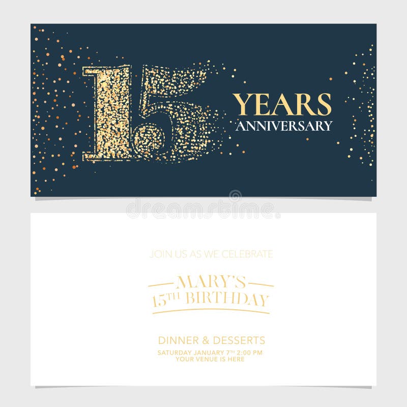 15 Years Anniversary Vector Logo, Icon. Graphic Design Element with ...