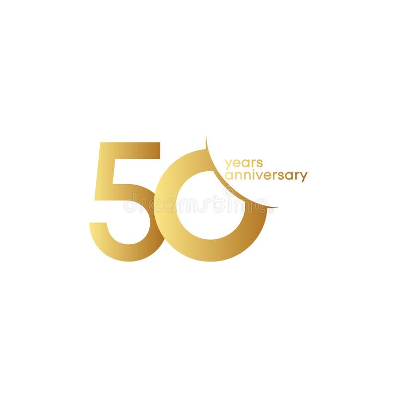 50 Years Anniversary Vector Template Design Illustration Stock Vector ...