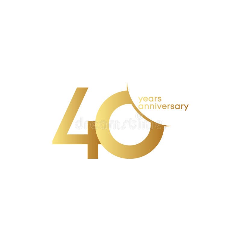 40 Years Gold Stock Illustrations – 1,418 40 Years Gold Stock ...