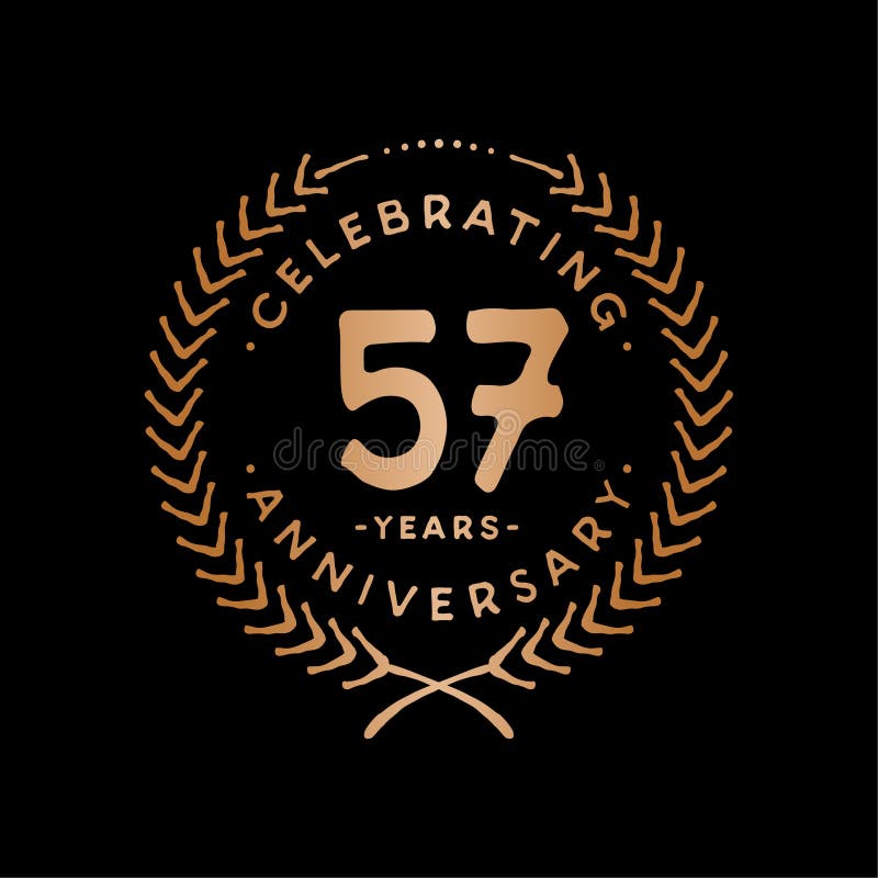 57 Years Design Template. 57th Vector and Illustration Stock Vector ...
