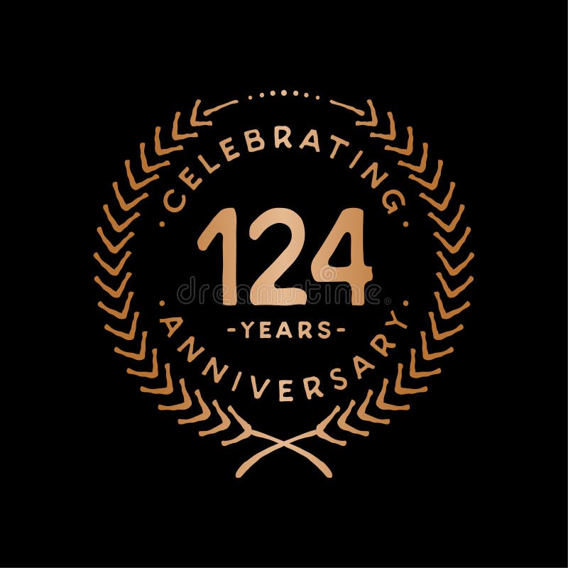 124 Years Design Template. 124th Vector and Illustration Stock Vector ...