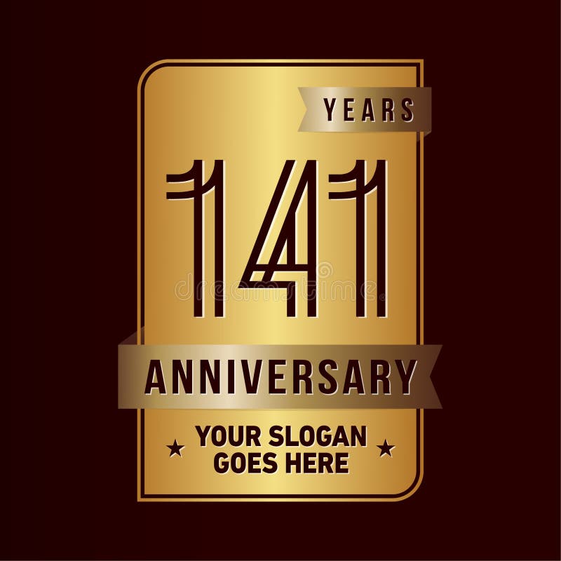141 Years Celebrating Anniversary Design Template. 141st Logo. Vector ...