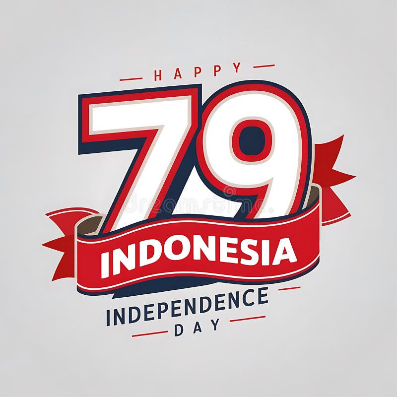 79 Years of Celebration Poster, Banner and Logo Abstract Design Stock ...