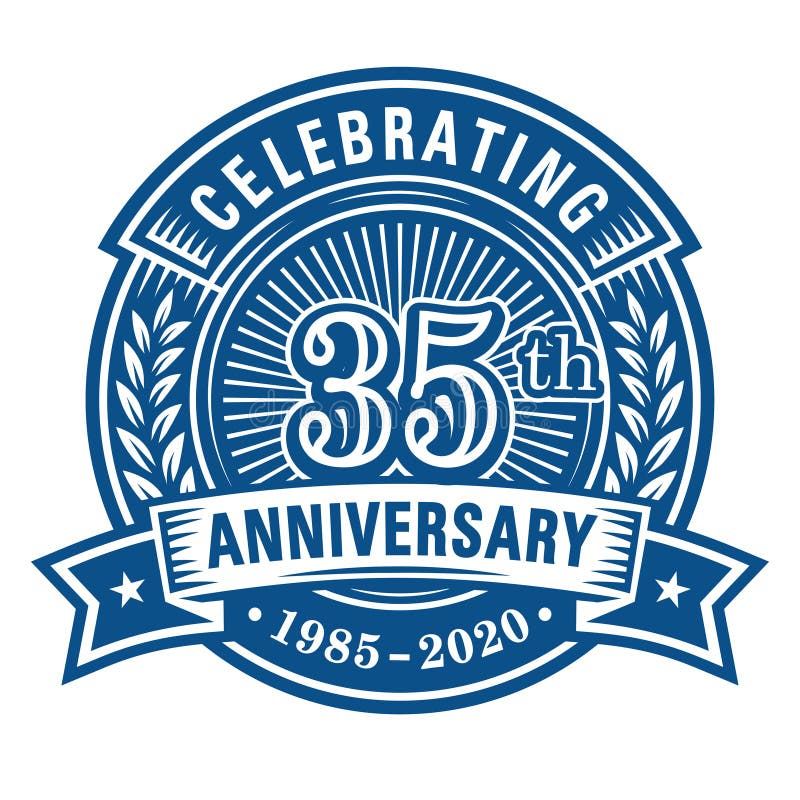 35 Years of Celebrations Design Template. 35th Logo. Vector and ...