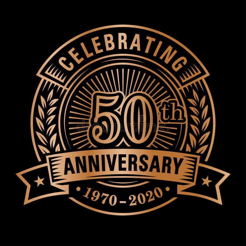 50 Years of Celebrations Design Template. 50th Logo. Vector and ...