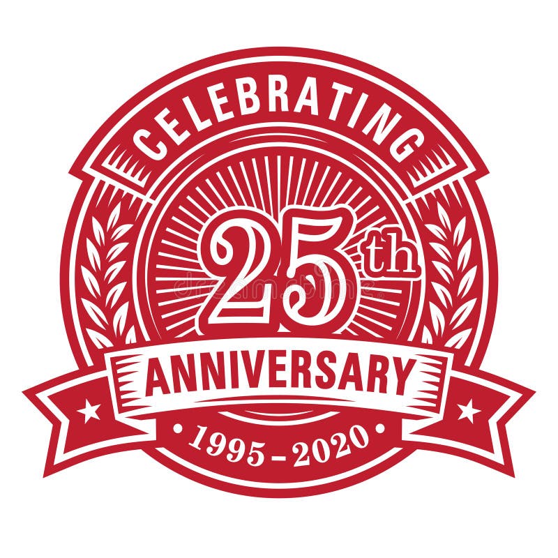 25 Years of Celebrations Design Template. 25th Logo. Vector and ...