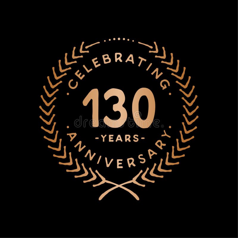 130 Years Design Template. 130th Vector and Illustration Stock Vector ...